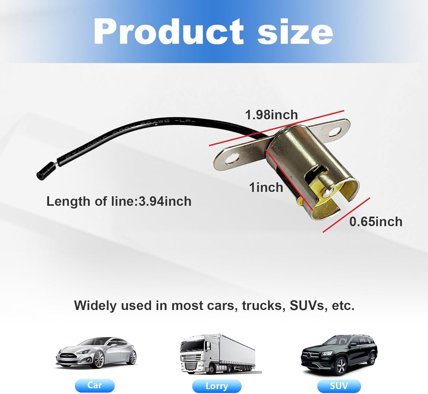 (1156) 2PCS Car Light Bulb Socket, BA15S LED Bulb Light Lamp Socket ...